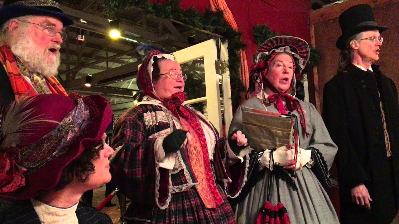 Carolers singing Joy to World at The Great Dickens Christmas Fair - YouTube