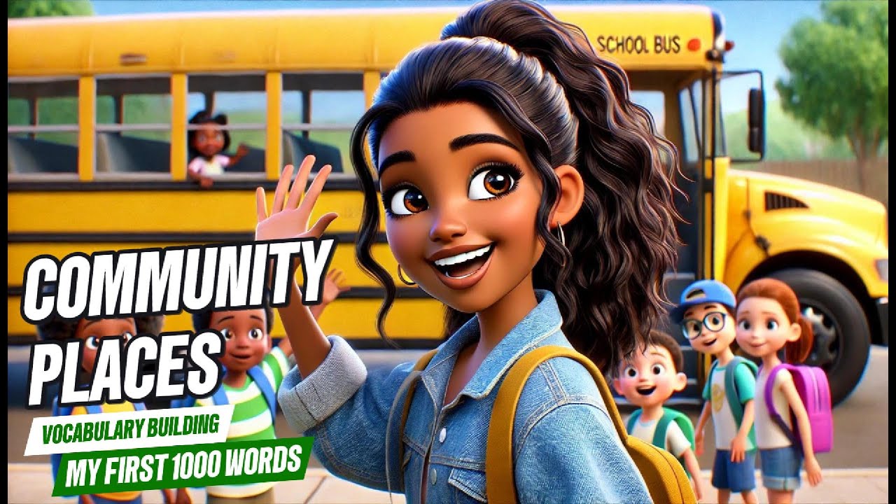 Exploring Community Places! | Vocabulary and Quiz | My First 1000 Words ...