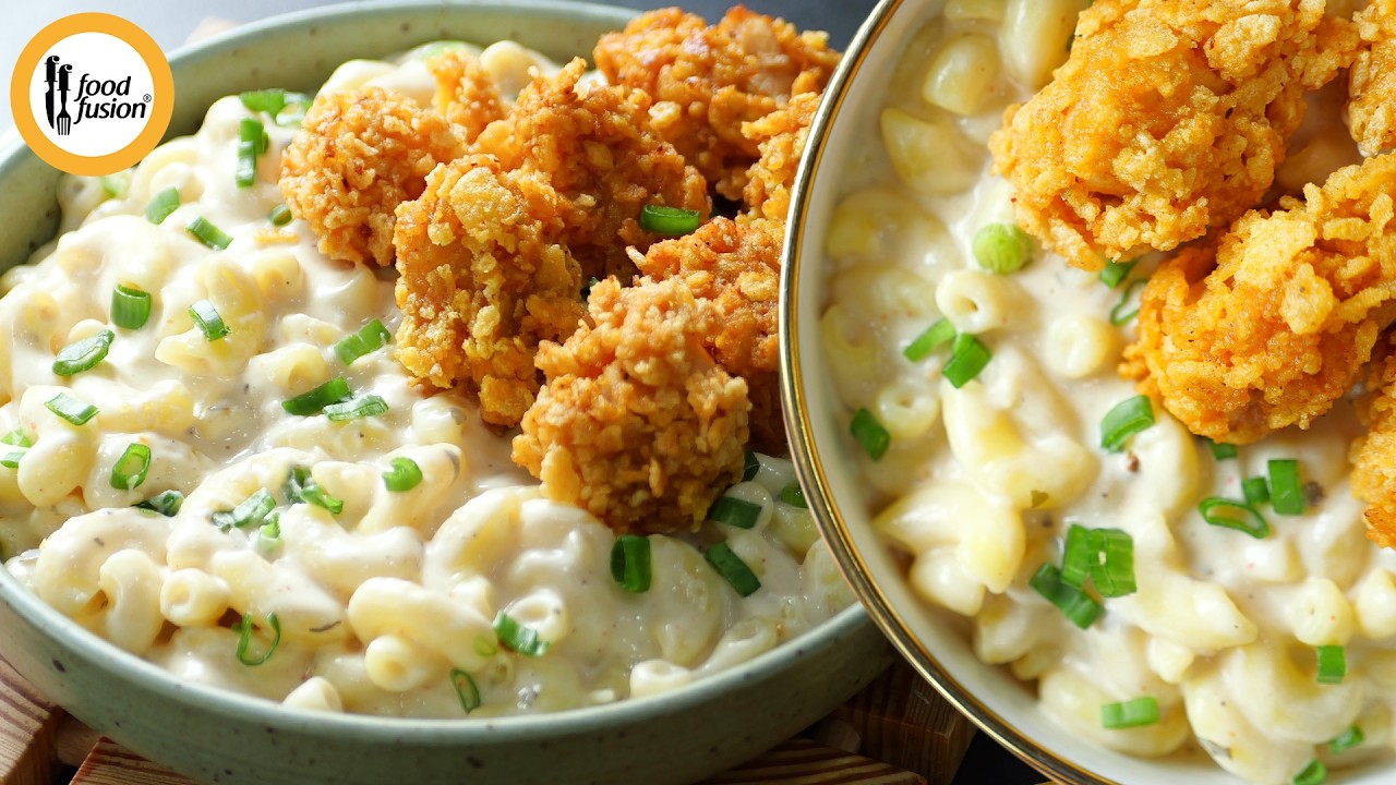 Mac & Cheese with Popcorn Chicken Back to School -Lunchbox Recipe by ...