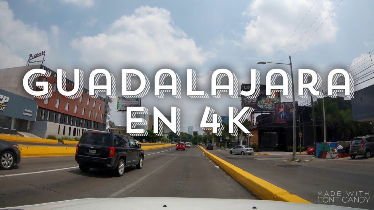 Guadalajara México en auto, Av López Mateos, Av Americas,Av México【4K ...