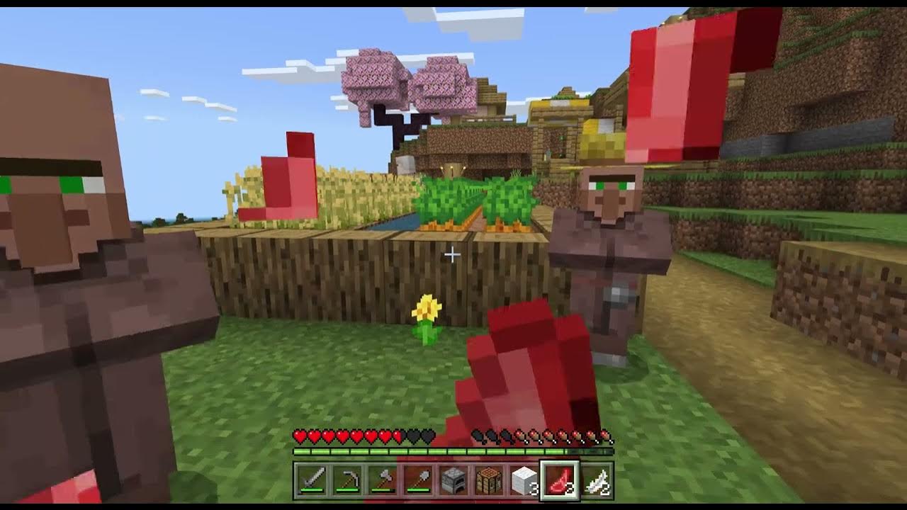 Minecraft showing tips and tricks for how to beat Minecraft for beginners [Part1] - YouTube