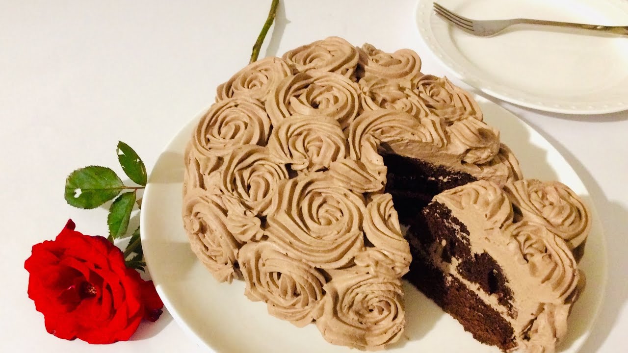 CHOCOLATE ROSETTE CAKE RECIPE || HOW TO MAKE CHOCOLATE ROSETTE CAKE ...
