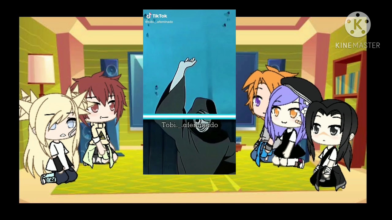 alguns membros da Akatsuki reagindo a tiktok do tobi (gacha life) - YouTube