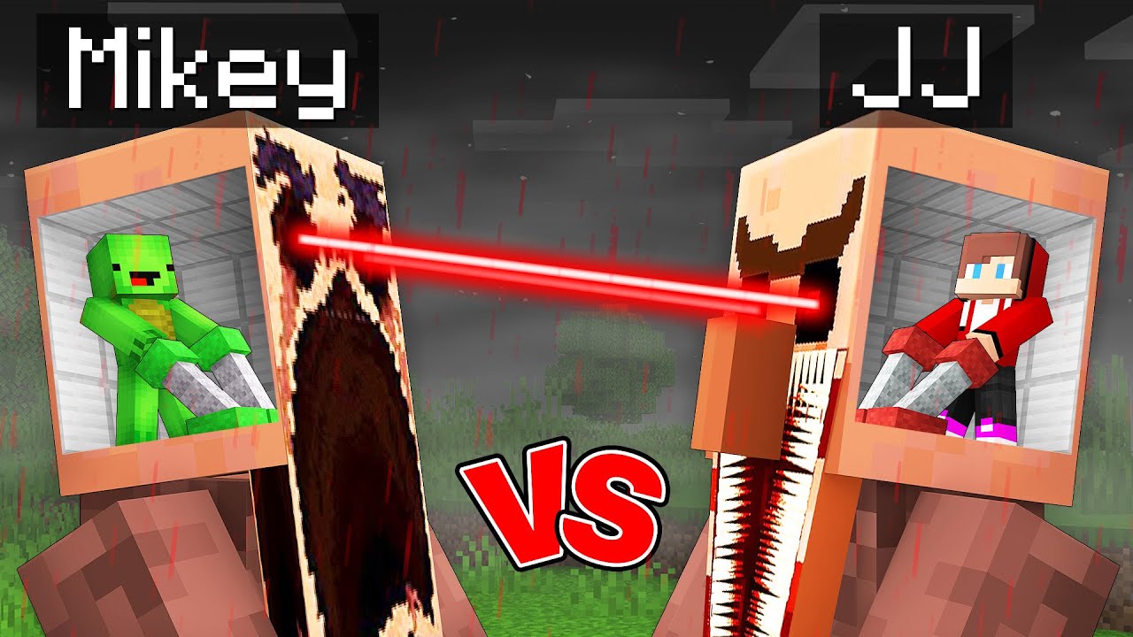 JJ and Mikey Control SCARY VILLAGER MIND Survival Battle in Minecraft - Maizen - YouTube