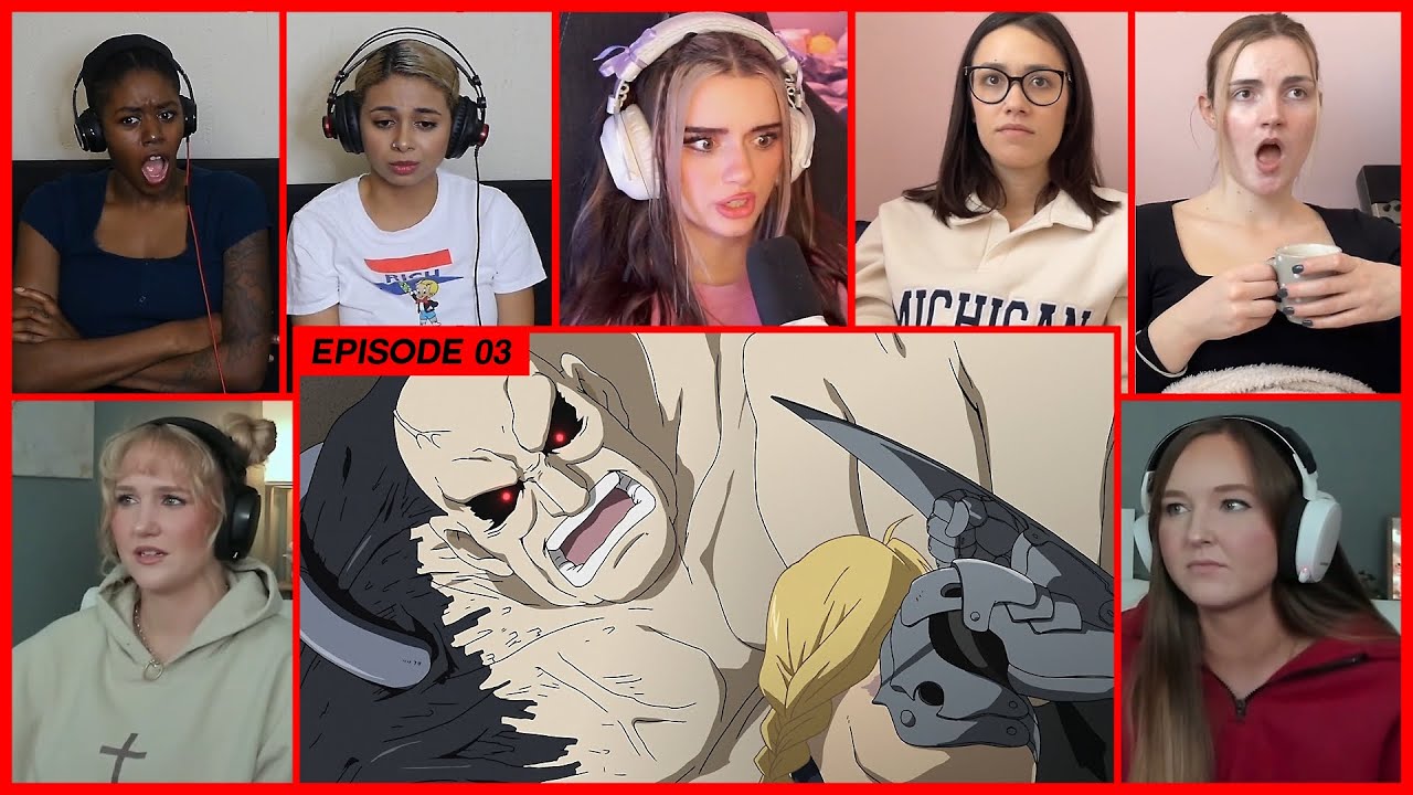 [GIRLS REACT] Edward vs Father Cornello | FMAB Ep 3 Girl Reaction ...