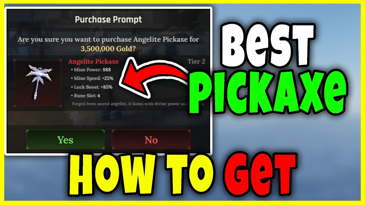How to GET ANGELITE PICKAXE in THE FORGE - THE BEST PICKAXE LOCATION ...