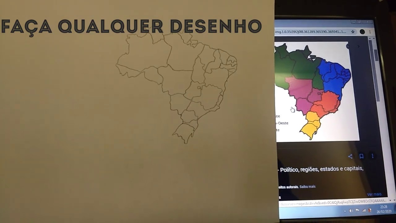 Como desenhar um mapas rápido e fácil para quem não tem livros - YouTube