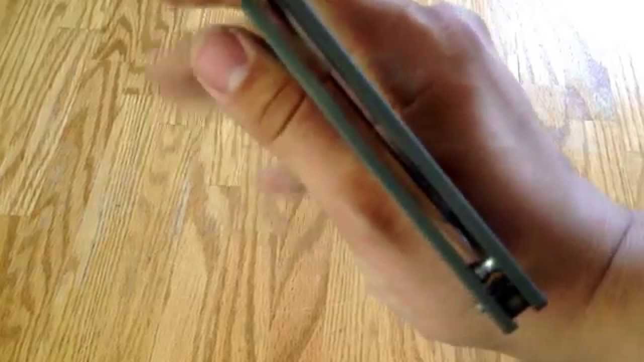 Balisong tutorial basic opening with the qbs1 - YouTube