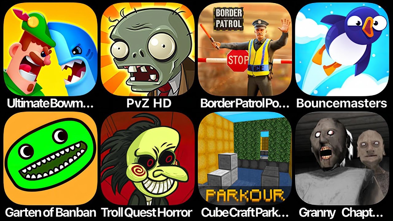 Ultimate Bowmasters, Plants vs Zombies, Border Patrol, Bowmasters ...