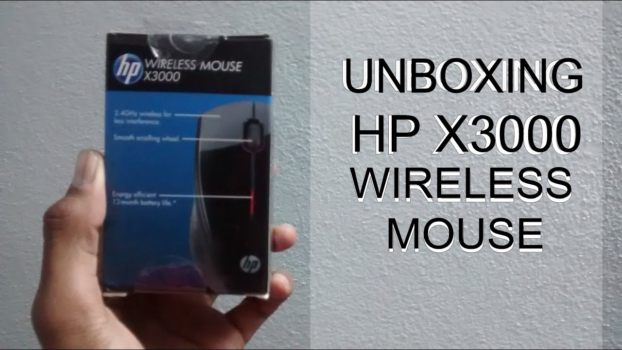 HP x3000 wireless mouse unboxing and overview - YouTube