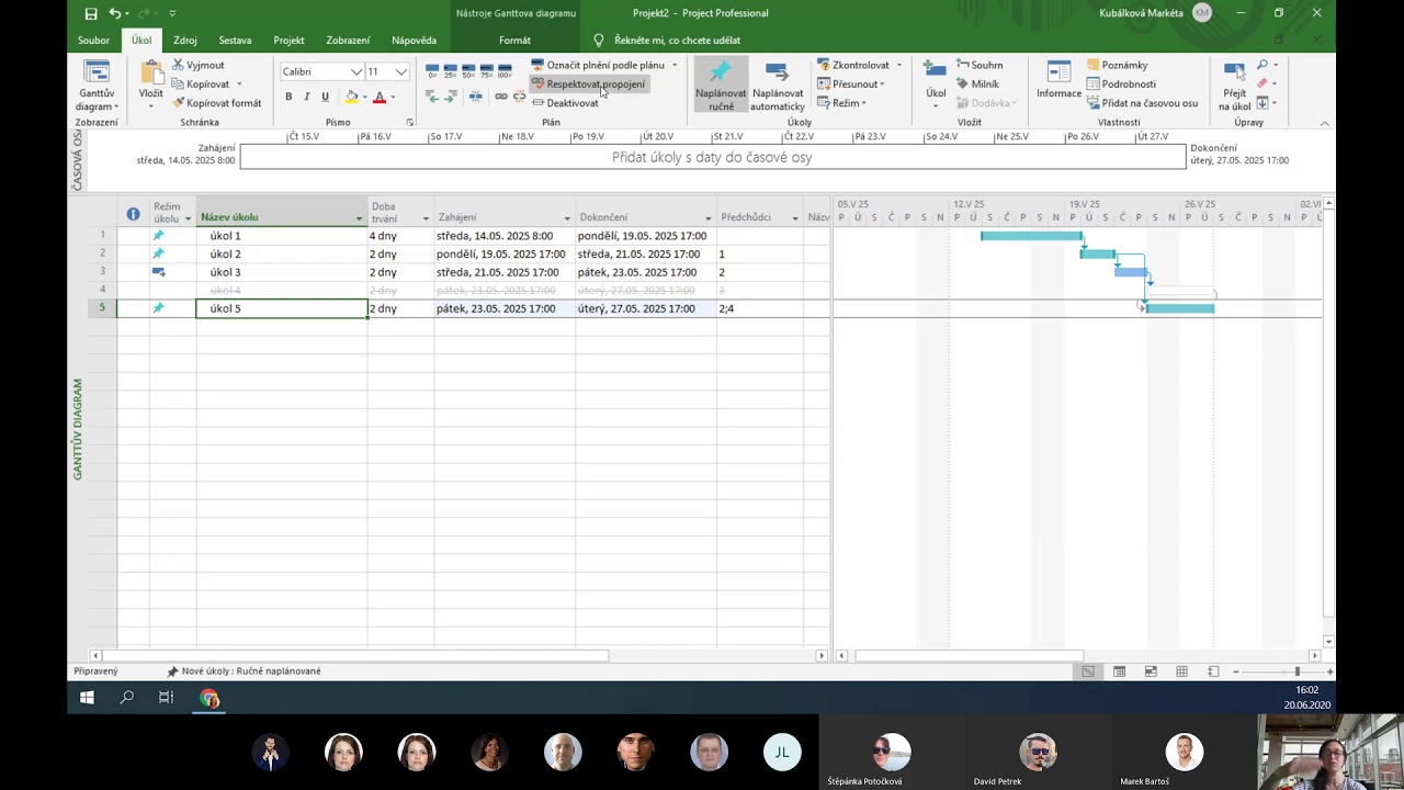 P5 Microsoft Project: úkoly - YouTube