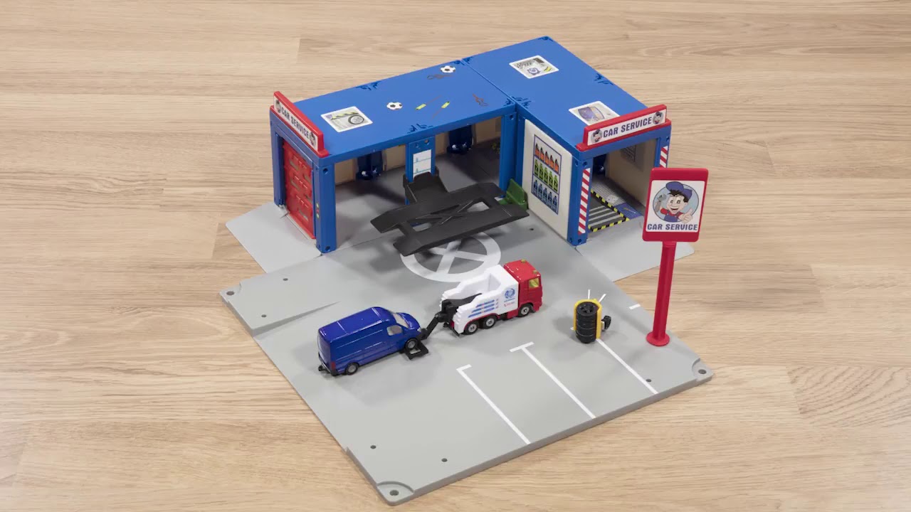 Bentoys.nl - Siku - Autogarage met werkplaats - 5507 - YouTube