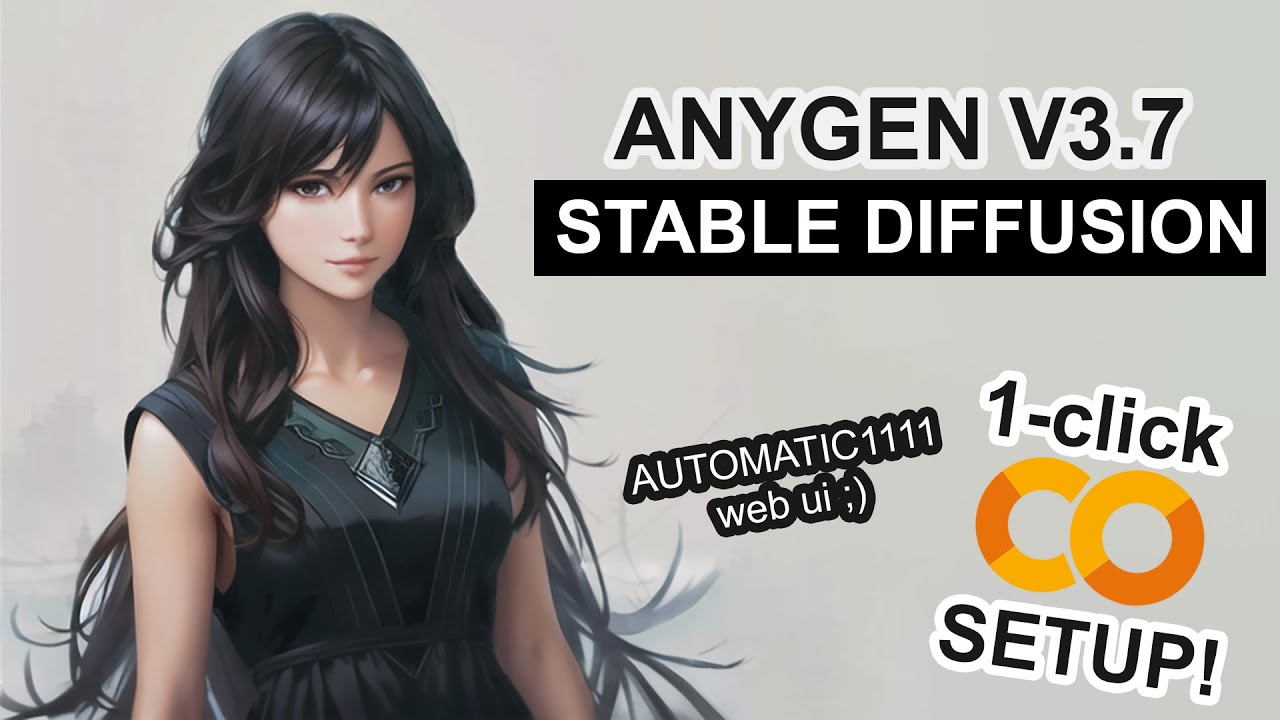 Anygen v3.7 - Stable Diffusion 1-CLICK Google Colab Setup - YouTube