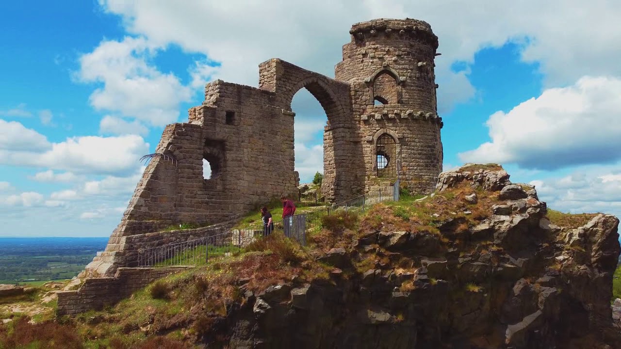 DJI Mavic Mini: Drone footage of Mow Cop castle ruin. - YouTube