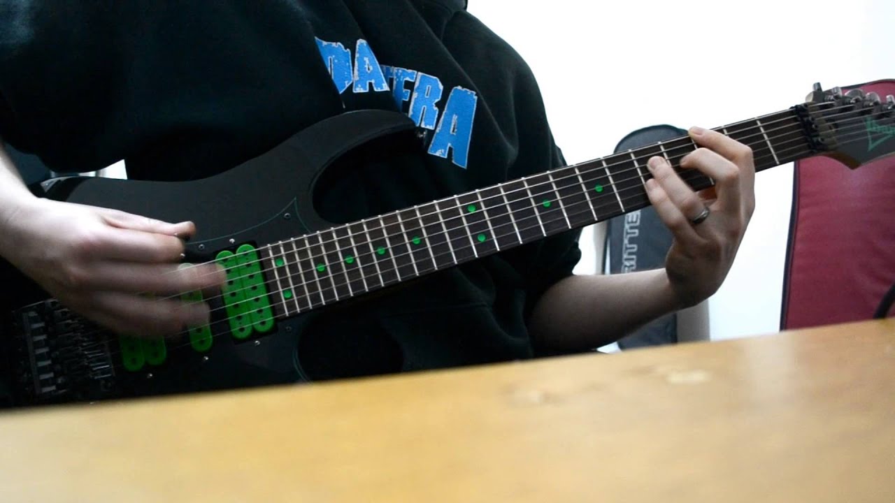 SCAMP - A Familiar Word - Playthrough with Ibanez UV7BK Green Dot - YouTube