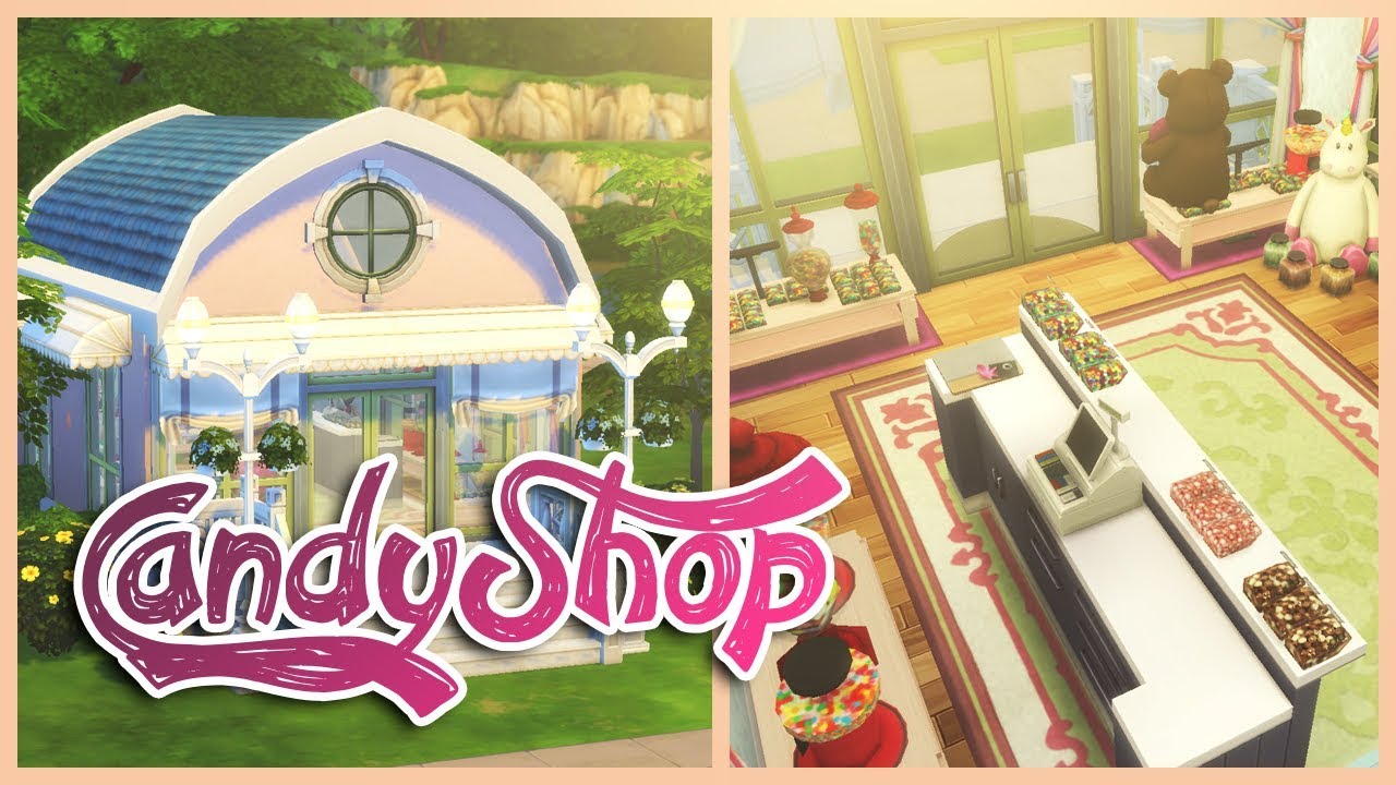The Sims 4 | CANDY SHOP | Speed Build - YouTube