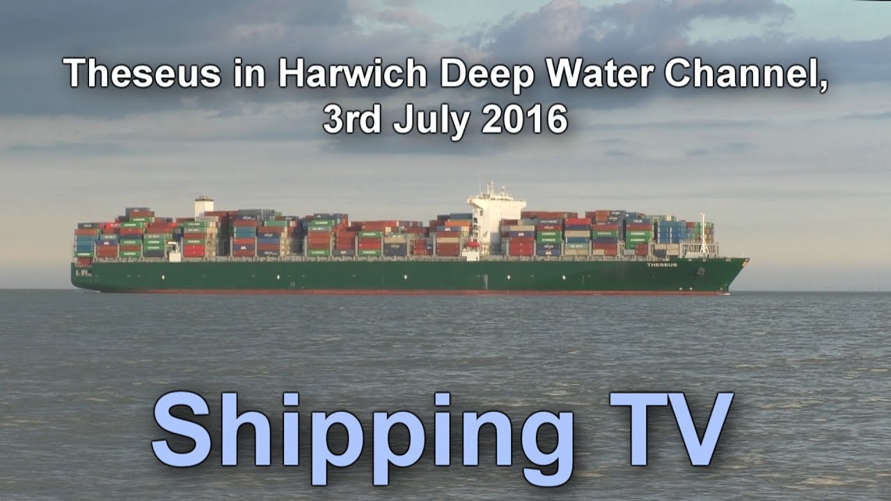 Theseus inbound Harwich Deep Water Channel, 3 July 2017 - YouTube
