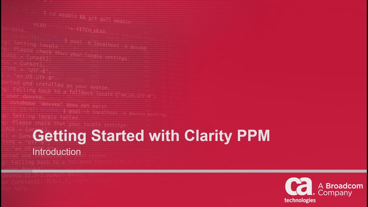 Getting Started with Clarity PPM – Overview - YouTube
