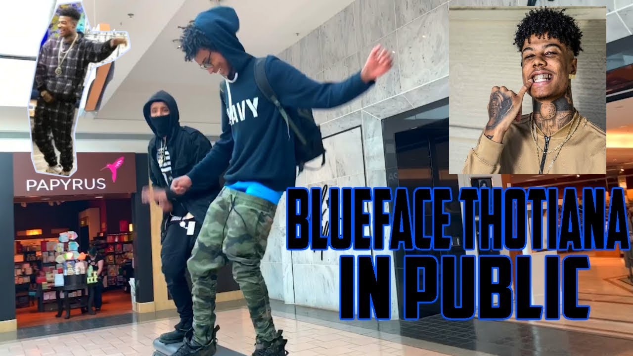 BlueFace Thotiana In Public! - YouTube