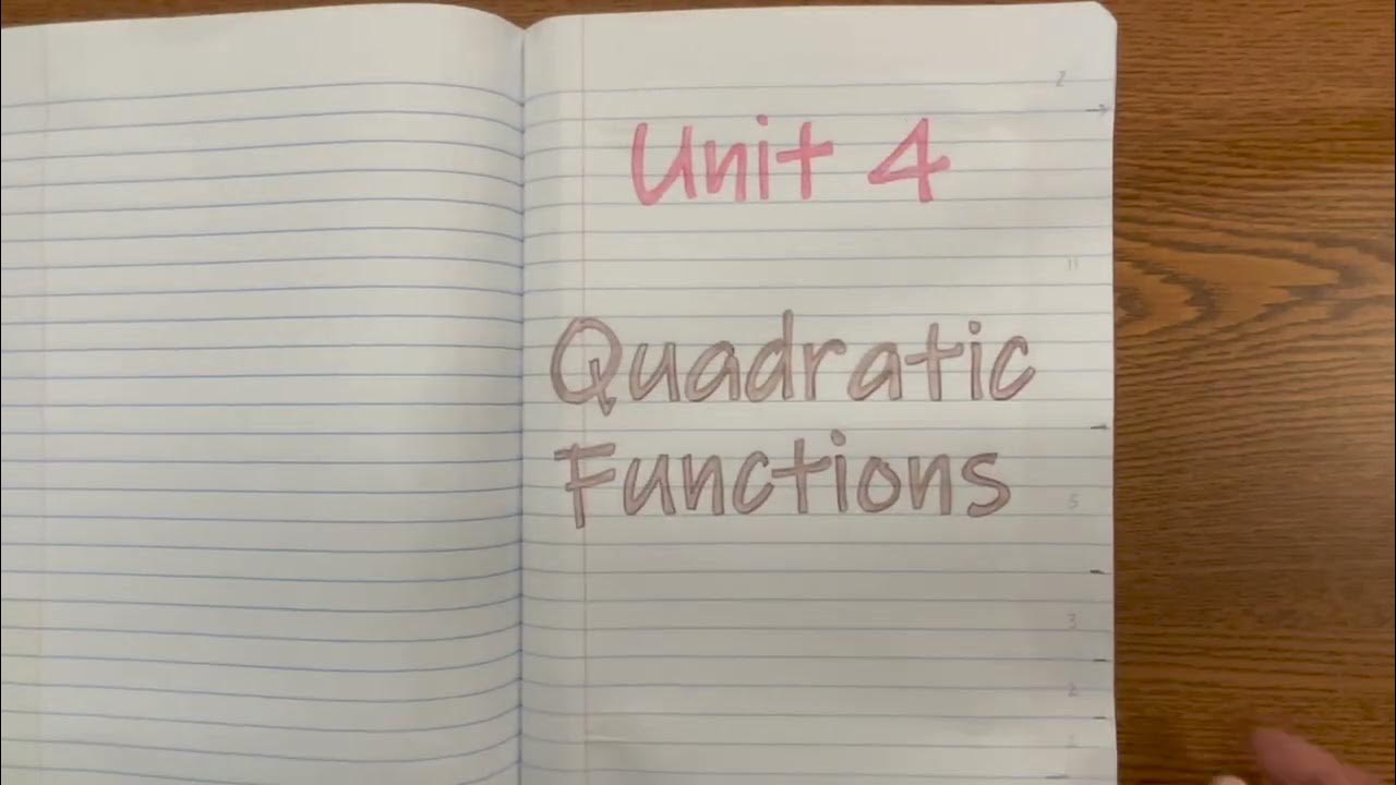 Unit 4 Notebook Setup - YouTube