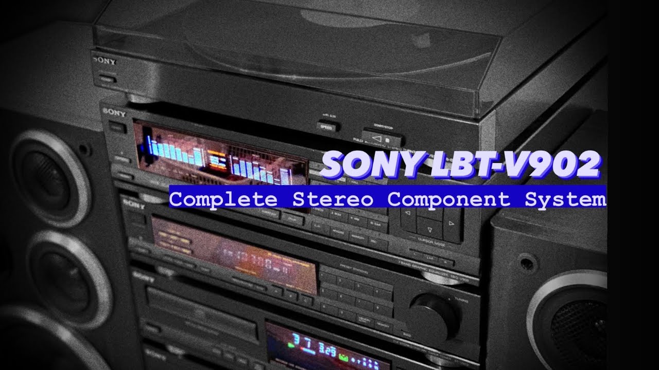 SONY LBT-V902 Rare Vintage Component Audio System Classics - YouTube