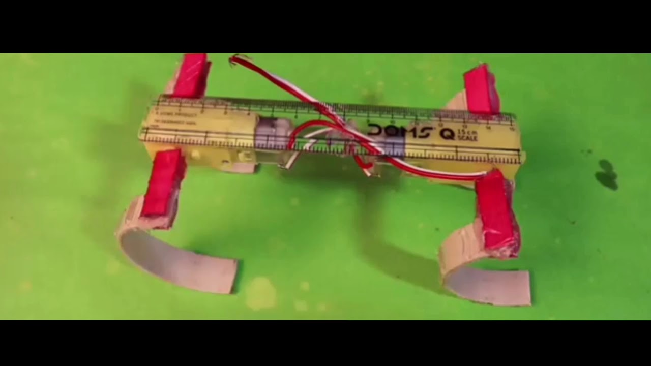 Dc motors homemade running robot (easy diy idea) - YouTube