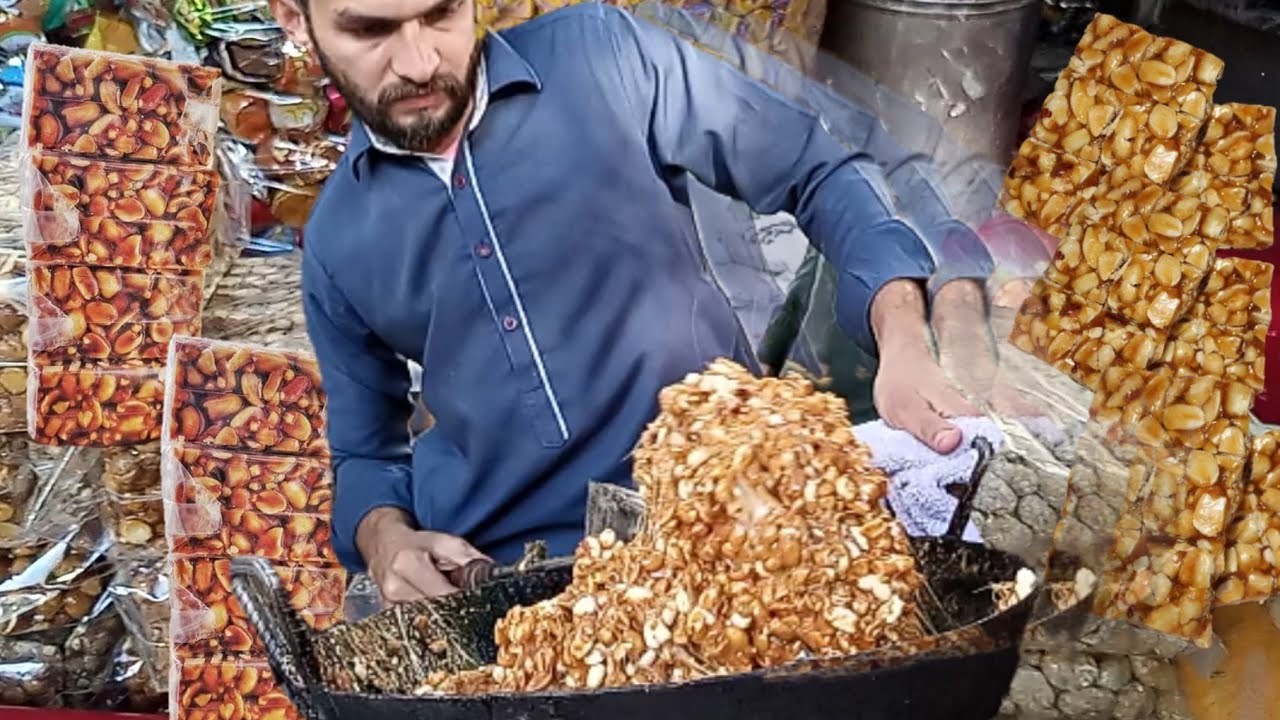 live Peanut Chikki preparation | Lai Making | How to make Chikki ...