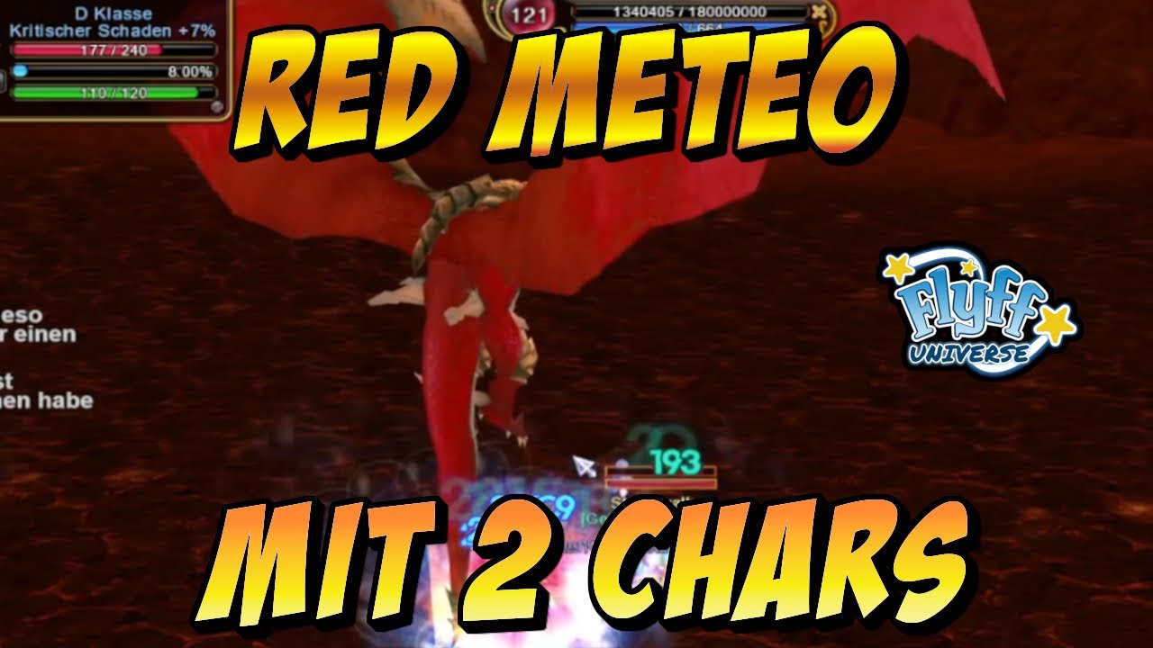 Flyff Universe - Red Meteo mit 2 AKTIVEN Chars? Azria Augu farmen und ...