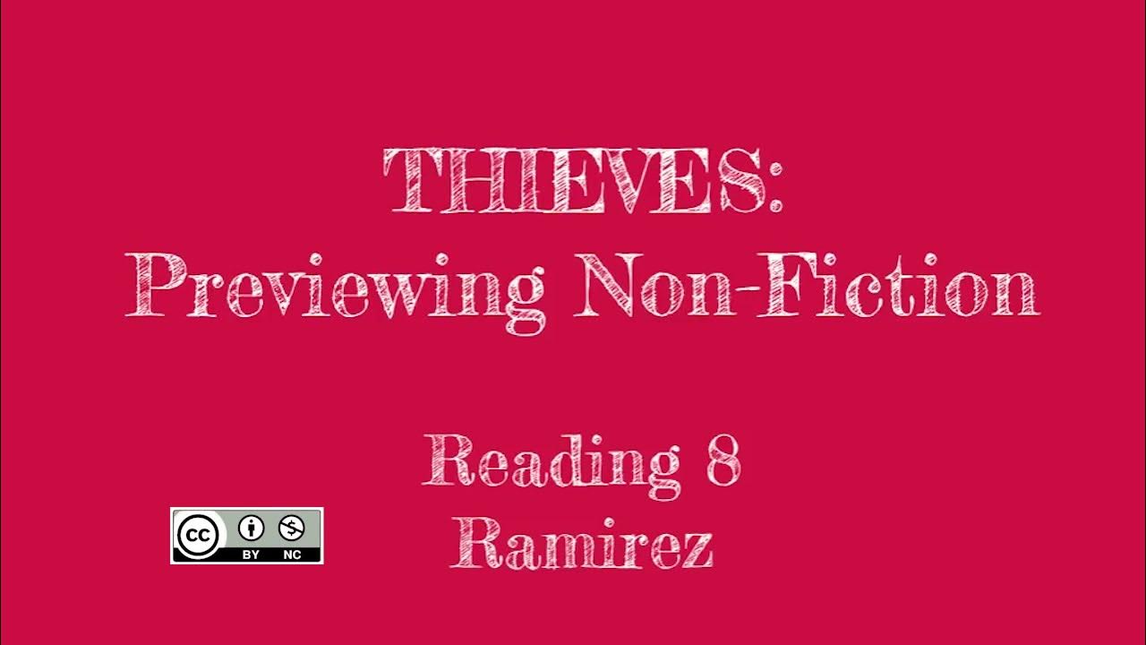 THIEVES: Previewing non-fiction readings - YouTube