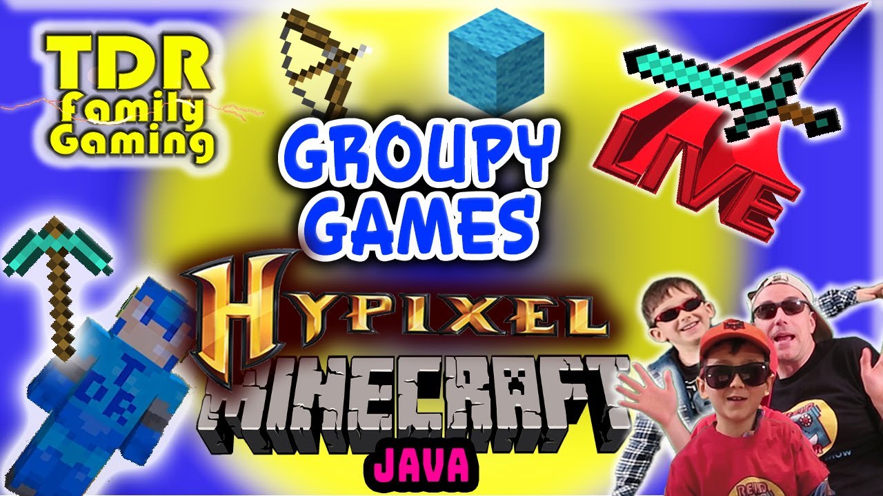 Server Groupy Games on Hypixel Minecraft Java - TDR Stream (Skywars, party games, etc) - YouTube