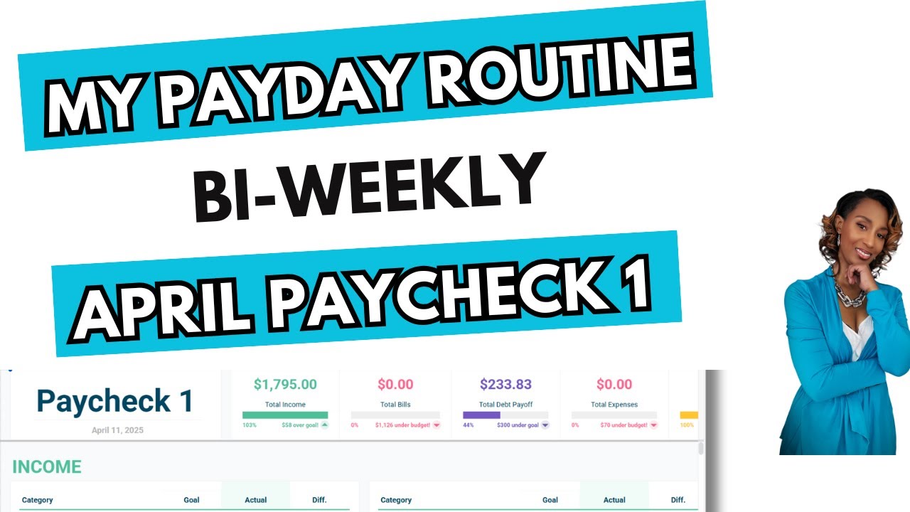 My first April Bi-Weekly Payday Routine - YouTube