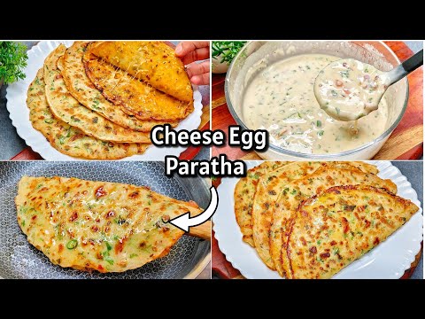 2 Minutes Easy Recipes | Liquid Dough Cheese Egg Paratha Recipe | New Recipe | Healthy Breakfast  