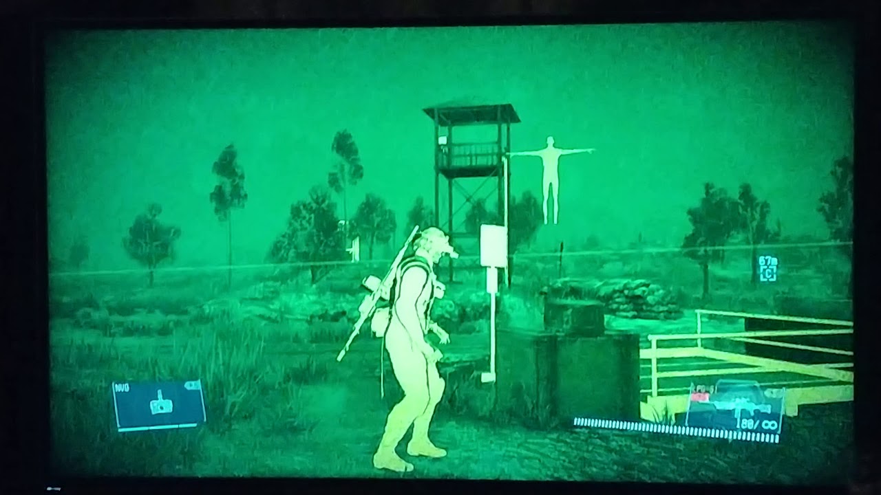 MGSV: Phantom Pain...floating figure at Kaziba camp - YouTube