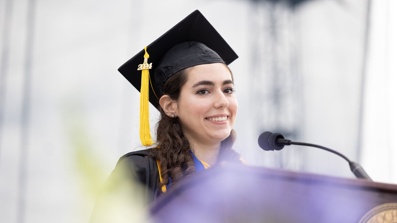 Emily Bonanno ’24 Remarks - 2024 Commencement Ceremony - YouTube