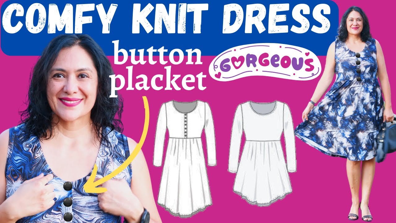 What a CUTIE! Knit bodice with BUTTON PLACKET. Dakota (Sinclair ...