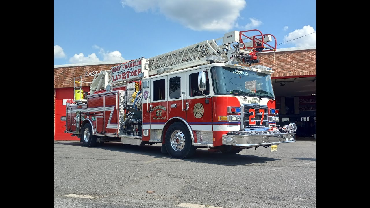 Walk Around of East Franklin Fire Co. Ladder 27 - YouTube