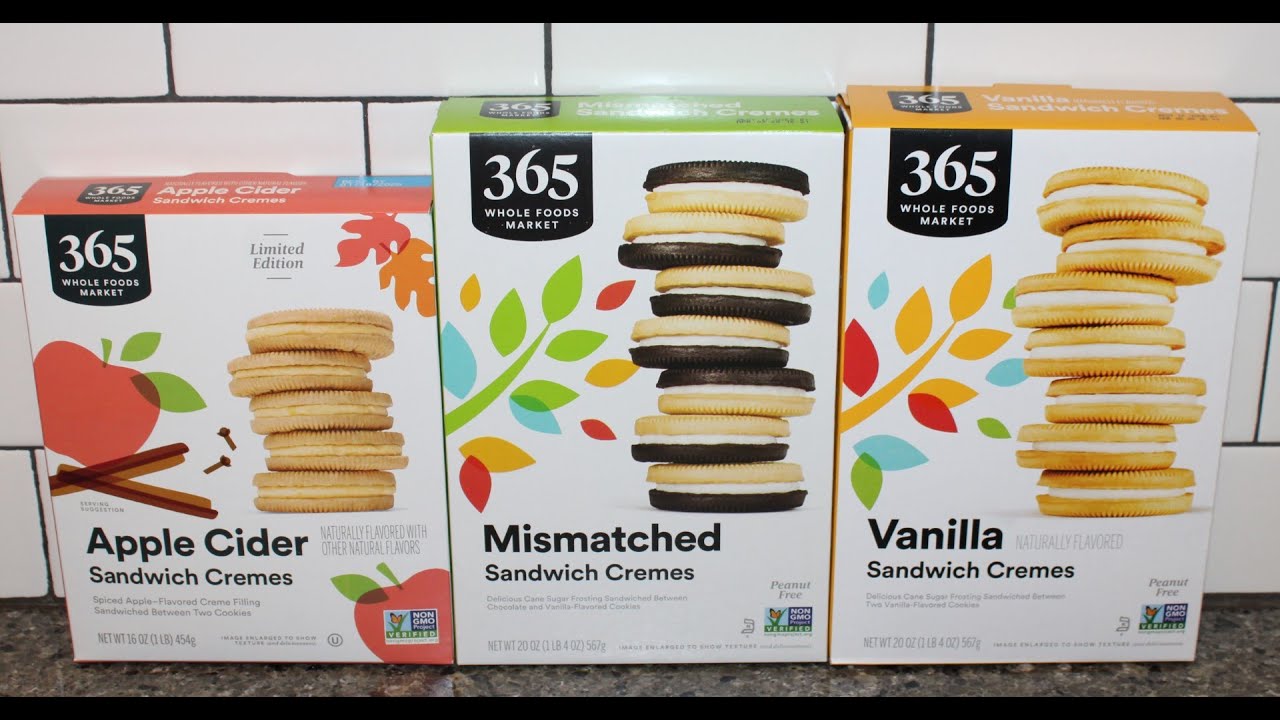 365 Whole Foods Market Sandwich Cremes: Apple Cider, Mismatched ...