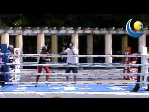 Dos Reinas por la Corona, Entrenamiento Público Alicia Ashley. Boxeo de ...