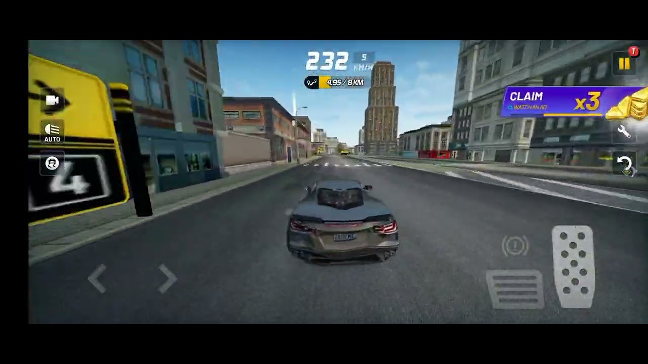 New sports car drive to racing top up speed usa city - YouTube