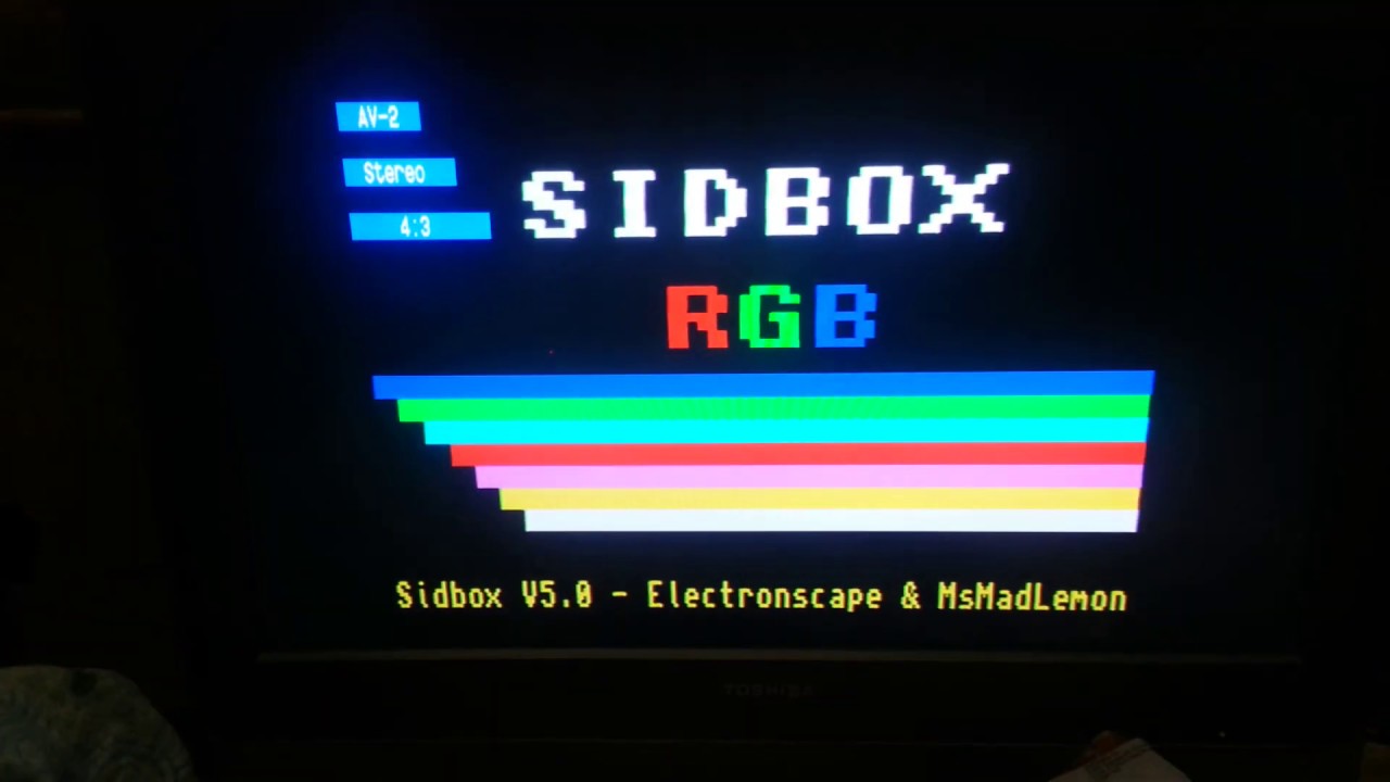 Sidbox 5 crt rgb TV output - YouTube
