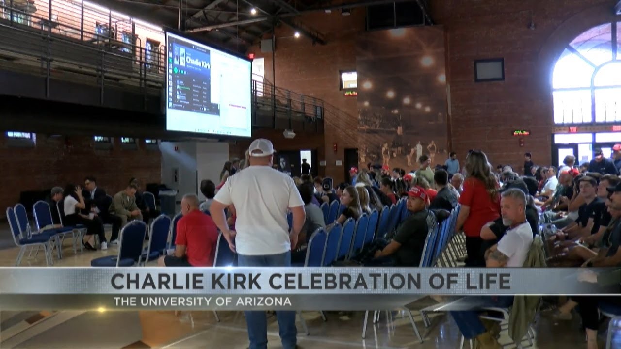 Charlie Kirk celebration of life at the University of Arizona - YouTube