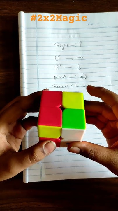 Solving 2x2 Cube in 5 easy steps!!! 2x2 Cubing tricks! #rubikscube #cuber #cube #viral #like #3 ...