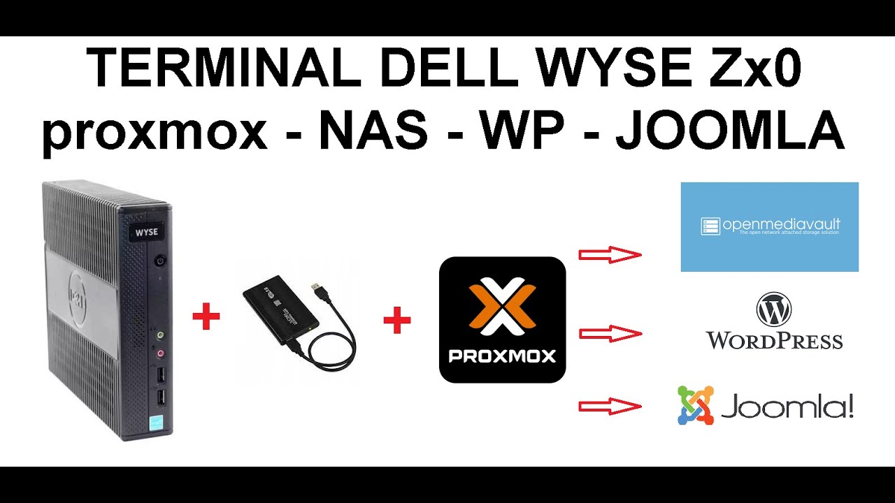 Terminal WYSE Zx0 - Instalacja PROXMOX VMware - OpenMEDIAVAULT - Dysk ...