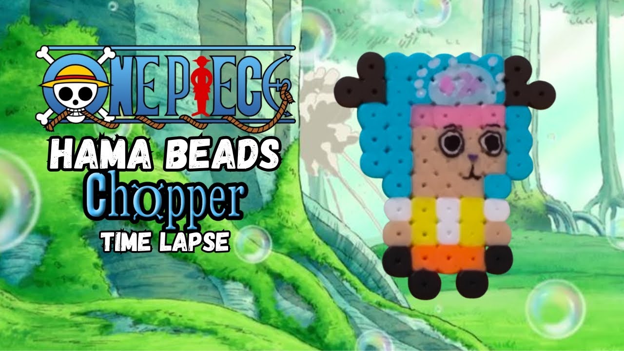 Chopper Hama Beads One Piece 🦌 Pixel Art Time Lapse - YouTube