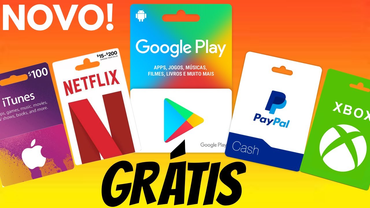 GANHAR GIFT CARD GRÁTIS! Novo Várias Opções - YouTube