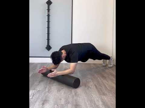Foam Roller Floor Slide - shoulder stability and serratus anterior exercise - YouTube