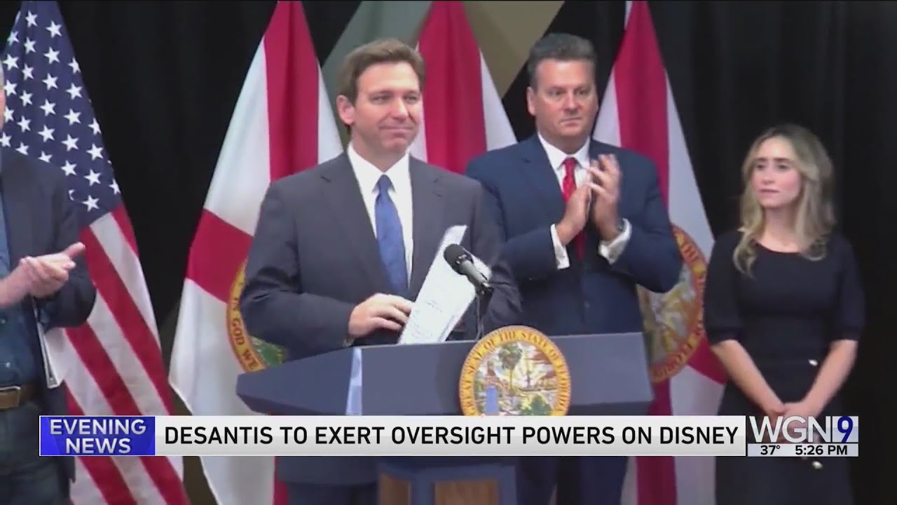 DeSantis floats building prison on land next to Disney World - YouTube