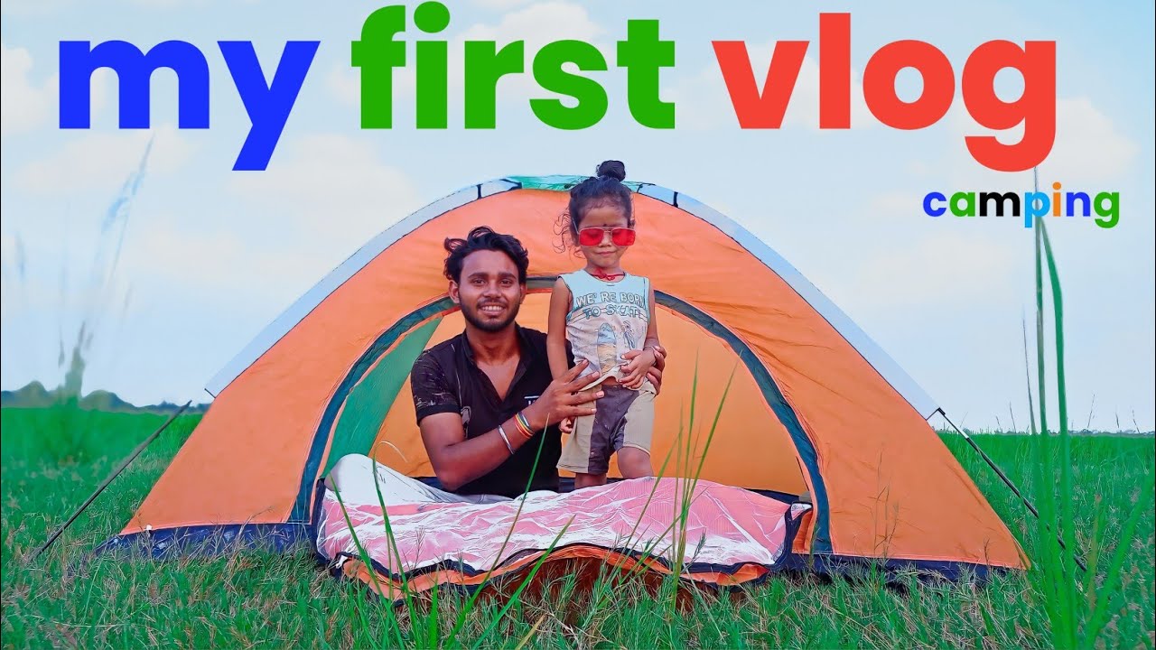 my first vlog camping || 100℅Real || my first vlog on youtube - YouTube
