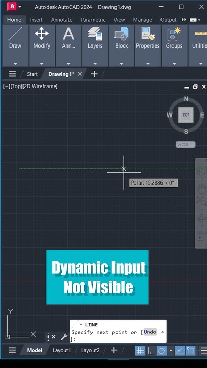 AutoCAD Tips 7 Dynamic Input Not Visible #shorts #autocad #autocad2024 #designgorhythm - YouTube