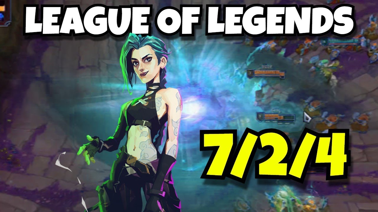Epic 7/2/4 KDA with Arcane Jinx Skin – Quick League Highlights! - YouTube